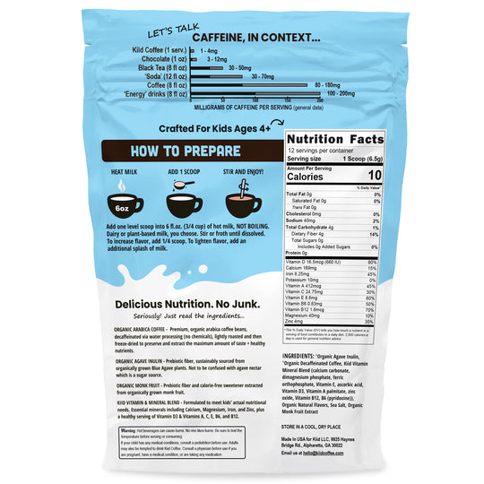Kiid Coffee - World's First, Coffee For Kids (12 servings)